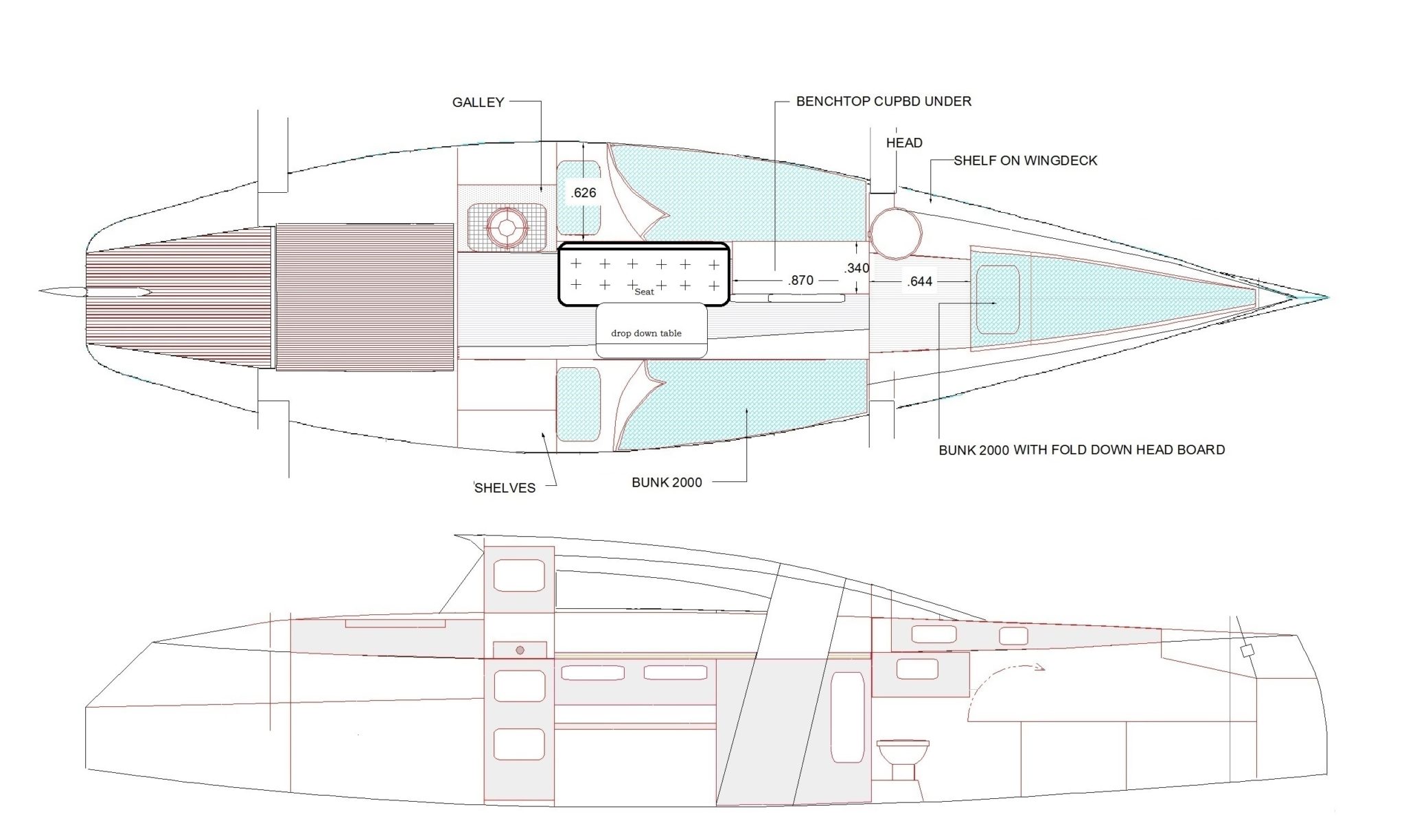M80 GA plan - Duflex - Boat Construction | Lightweight Building Panels ...